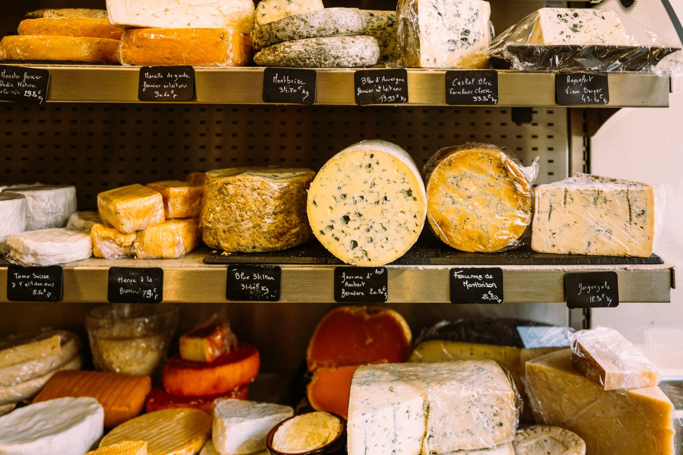 Cheese display at Fromagerie Gilloteaux - Chantilly - Best Day Trip ...